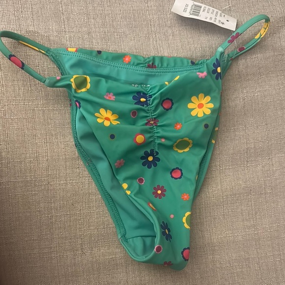 PacSun | Swim | Pacsun Green And Yellow Floral Bikini With Tropical ...